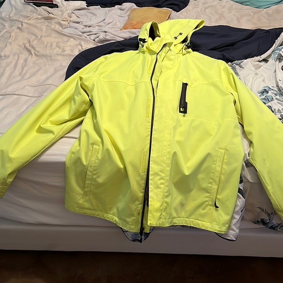 Under Armour | Jackets & Coats | Mens Neon Yellow Underarmour Storm ...